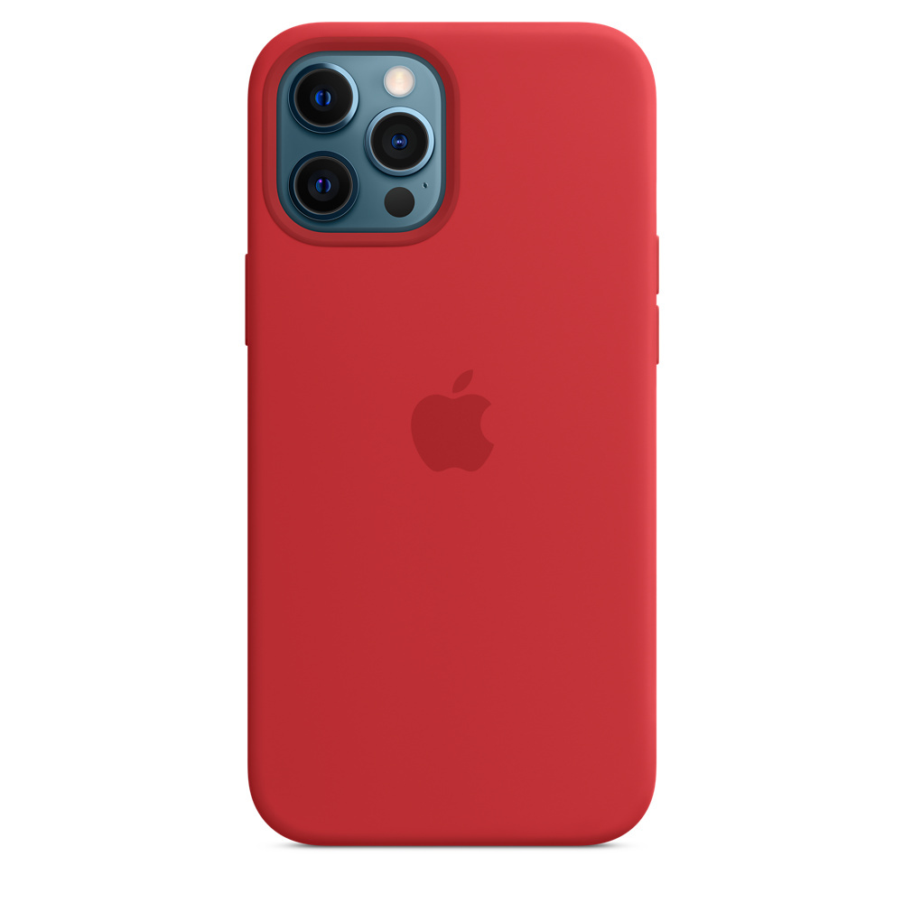 Apple iPhone 12 Pro Max Silicone Case with MagSafe Red MHLF3ZM/A ...
